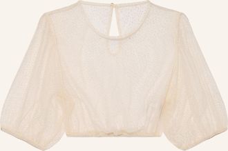 Spieth & Wensky Dirndlbluse Karibik Aus Mesh weiss