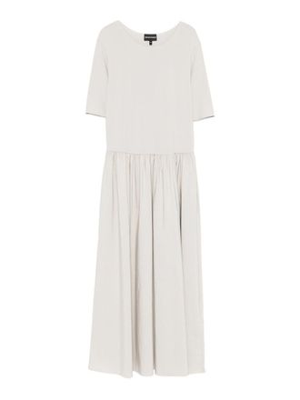 Emporio Armani Robe Au Genou - Gris Clair