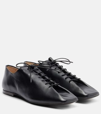 Christophe Lemaire Derbies en cuir Souris