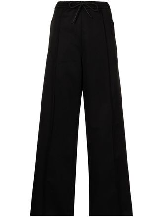 Marni pantalon de jogging ample en laine vierge - Noir