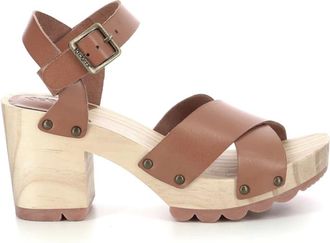 Kickers Femme, Chaussures, Brun, Taille: 36 EU Sandales Confort Kick Wise Cuir Boucle