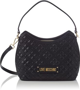 Love Moschino Damen Borsa Quilted Pu Nero Umhngetasche, Schwarz