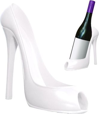 Generico Viel Weinaufbewahrung: Eleganter Schuhwein-Display mit hohem Absatz, 20,3 cm hoch, individueller Weinflaschenhalter f&uuml;r Hochzeit, Party und Dekoration