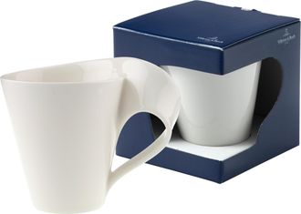 Villeroy & Boch Newwave Caffè, Tasse Mit Henkel 300 Ml, Spülmaschinenfest, Mikrowellensicher, Geschirr, Kaffeetasse, Kaffee Tasse, Kaffeebecher, Heißgetränkebecher, W