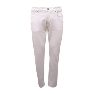 TELA GENOVA Slim Fit Augusto Hose in Wei&szlig; - - Trousers - Herren - Wei&szlig; - W30