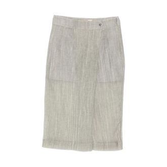 The Garment Delfi Midi-Rock mit Knopfleiste - - Skirts - Damen - Grau - 2XS