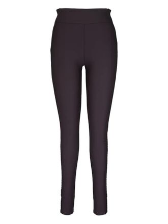 Dorothee Schumacher Leggings mit Ziern&auml;hten - Braun