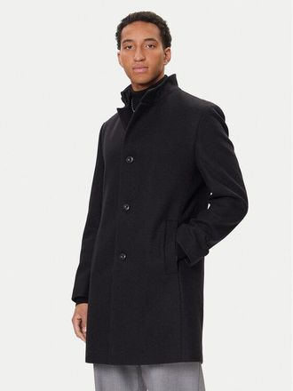 HUGO BOSS Wollmantel Mintrax2541 50546551 Schwarz Regular Fit