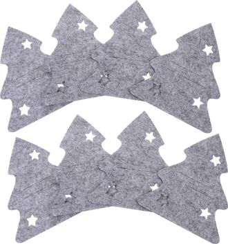 Valiclud 8stücke Bestecktasche Mit Weihnachtsmotiven Für Partys Und Festivals Besteckhalter Für Weihnachtsfeiern Gabel Und Messertaschen Für Tischdekoration Ru