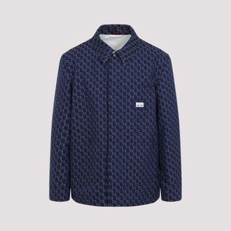 Gucci Chemise &agrave; logo Gucci Gg