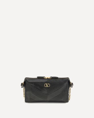 Valentino Garavani Small Panthea Chevron nappa Shoulder Bag Female UNI