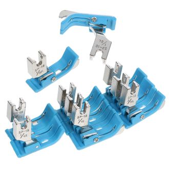 Hemobllo 10 St&uuml;ck Teiliges Industrieller N&auml;hmaschinen pressfu&szlig; mit Rechter F&uuml;hrung Integrierter Fadenabschneider Kompensierender N&auml;hfu&szlig; f&uuml;r Pr&auml;zises N&auml;hen Komp