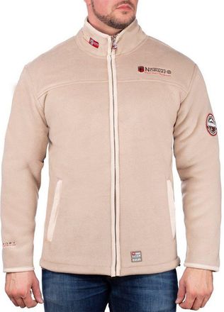 Geographical Norway Fleecejacke Herren Regular Fit Jacke baubolt Stylisches Design mit Norwegen-Fahne