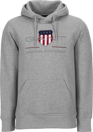 GANT Kapuzenpullover GANT Shield Hoodie grau Archive Shield Hoodie
