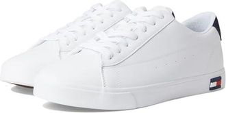 Tommy Hilfiger Baskets Risher pour Homme, Blanc/Bleu Marine, 39.5 EU