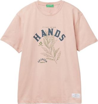 Benetton Undercolors of Benetton T- Shirt 3mi5u108d, Poudre foncée 04 W, Large Hommes