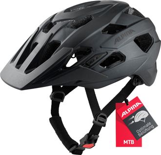 Alpina ANZANA - Optimal Anpassbarer, Leichter & Sicherer Fahrradhelm Mit Fliegennetz & Nachr&uuml;stbarem LED F&uuml;r Erwachsene, Black matt, L (57-61 cm)