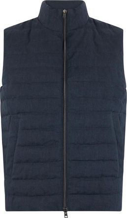 Herno Homme, Vestes, Bleu, Taille: L Gilet Rembourr&eacute; avec Fermeture &Eacute;clair