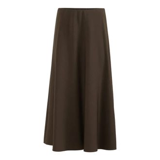 Brunello Cucinelli Jupe midi trap&egrave;ze - Femme - Jupes - Brun - Taille: 40 FR