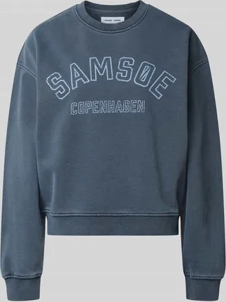 Sams&oslash;e & Sams&oslash;e Sweatshirt mit Label-Print Modell SAVAN
