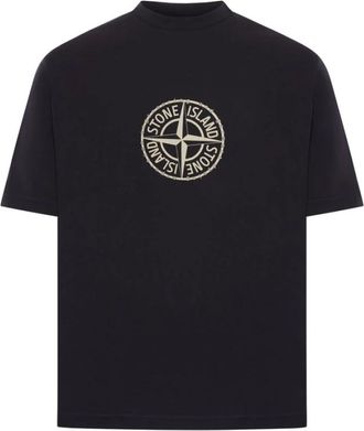 Stone Island Homme, Tops, Noir, Taille: XL T-Chemises