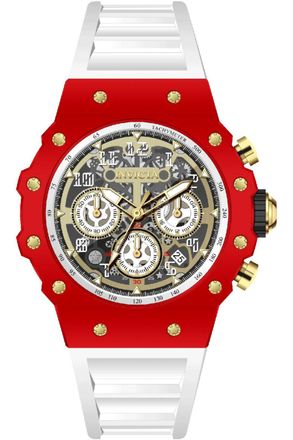 Invicta Racing 69655 Herrenuhr - Quarzwerk - Acryl mit goldenem Zifferblatt - 43 mm