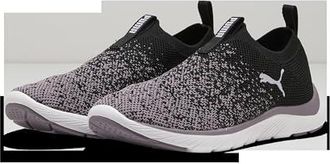 Puma Womens Softride Remi Slip-on Knit Wns Road Running Shoe, Puma Black Plum Jam, 40 EU