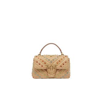 Pinko Pinko, Femme, Sacs, Beige, Taille: ONE Size Love Lady Puff Mini Bag
