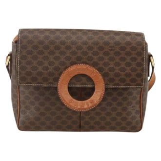 Celine Pre-owned Vintage Macadam Circle Logo Schultertasche - - Pre-owned - Damen - Braun - ONE SIZE