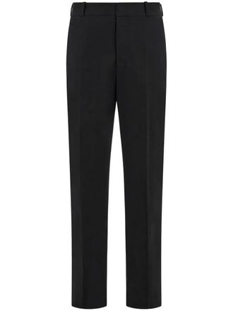 Ferragamo pantalon de costume en coton - Noir