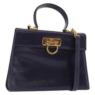 Ferragamo Sac &agrave; main en cuir Pre-owned - Femme - Pre-owned - Violet - Taille: ONE Size