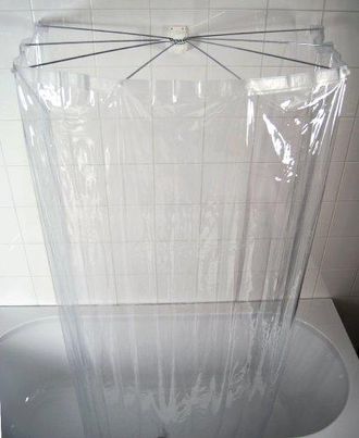 Ridder 58200-350 Duschfaltkabine Ombrella Brillant, ca. 210x170 cm, transparent