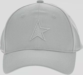Golden Goose Caps & M&uuml;tzen - Cotton Baseball Cap With Embroidered Star Emblem - Gr. S/M - in Taupe - f&uuml;r Damen