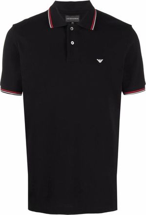 Emporio Armani Logo-print Cotton Polo Shirt
