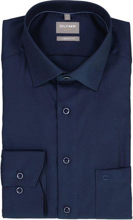 Olymp Herren Hemd blau Comfort Fit