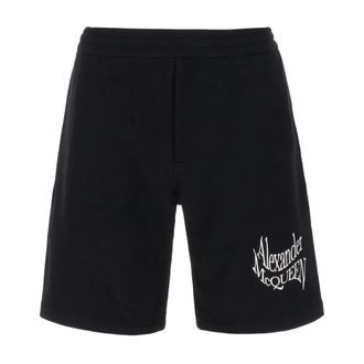 Alexander McQueen Stylische Bermuda-Shorts f&uuml;r M&auml;nner - - Shorts - Herren - Schwarzk - M