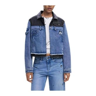 Desigual Blauer Button-Up-Blazer - - Jackets - Damen - Blau - L