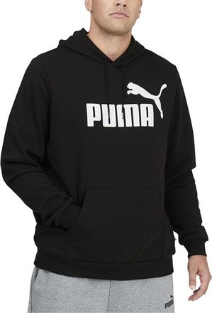 Puma Herren Essentials Fleece-Hoodie mit Logo (in Big & Tall Erh&auml;ltlich) Kapuzenpullover, Baumwolle Schwarz, XL Gro&szlig; Hoch