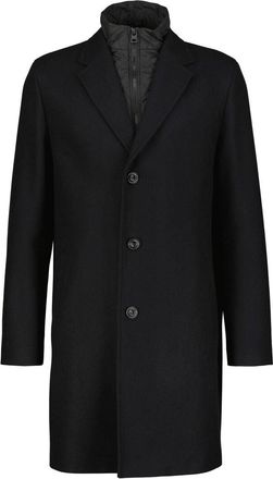 HUGO BOSS Herren Mantel mit Schurwolle und gestepptem Einsatz MILOGAN2541