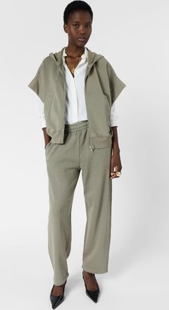 Gerard Darel Sweat oversize &agrave; manches courtes et capuche - MILENE - Vert Kaki