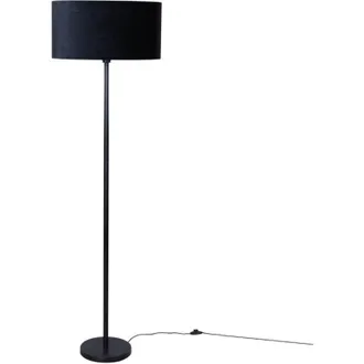 QAZQA Simplo shade - Lampadaire avec Abat-Jour - 1 lumi&egrave;re - h 1700 mm - Noir et Or - Moderne, Classique/Antique - &eacute;clairage int&eacute;rieur - Salon i Chambre i