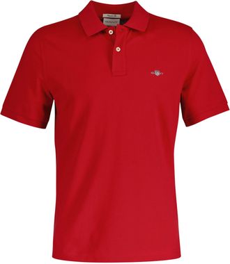 GANT Poloshirt - REGULAR SHIELD Kurzarm Knopfleiste Stickerei