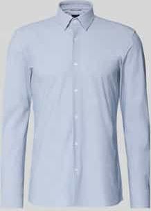 HUGO BOSS Slim Fit Businesshemd mit Allover-Muster Modell HANK