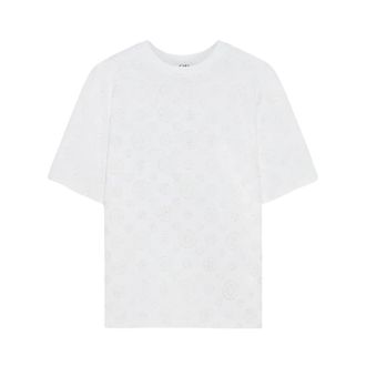 Casablanca Homme, Tops, Blanc, Taille: M Crochet Shirt
