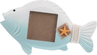 Cabilock Einzigartiger Bilderrahmen in Fischform 7 6 Cm Mediterraner Stil Nautische Dekoration Strand Zuhause Hochzeitsdekoration Dekoratives Stück