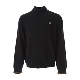 Paul Smith Zebra Rollkragenpullover - - Knitwear - Herren - Schwarzk - XL