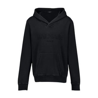 Balmain Vintage Bestickter Schwarzer Hoodie - - Sweatshirts & Hoodies - Herren - Schwarzk - L