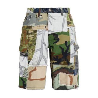 Gallery Dept. Homme, Shorts, Multicolore, Taille: W31 Retouche Camo Patchwork Kenzie Shorts