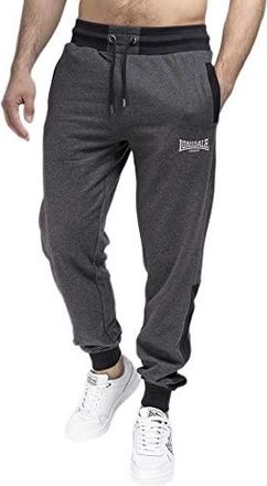 Lonsdale London Heckfield Homme Bas de survêtement Anthracite XL 60% Coton, 40% Polyester Confortable