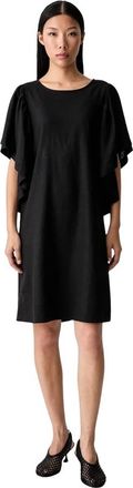 Vicolo Robe courte &agrave; manches volant&eacute;es - Femme - Robes - Noir - Taille: 38 FR